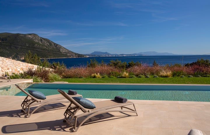 Amber By The Sea Elegant Villa With Amazing View - Leucade
