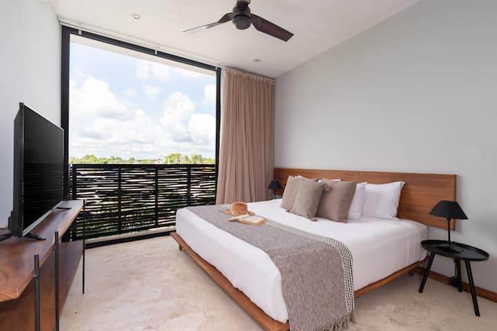 Cozy Studio With Rooftop Pool And Beach Club - Tulum