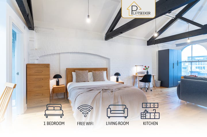 Farringdon Loft | Balcony & City View | Tube - Londres