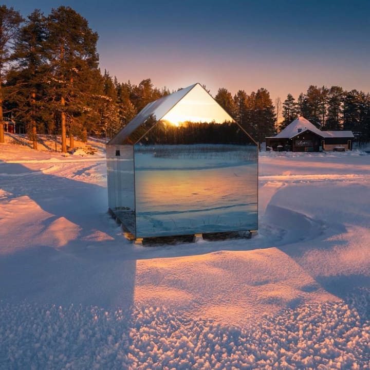 Huginn Glass Cabin Lapland | Lake View - Arvidsjaur