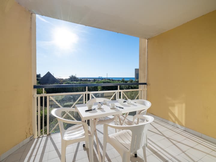 Appartement Vue Sur La Mer, 8 Pers, Terrasse - Agde