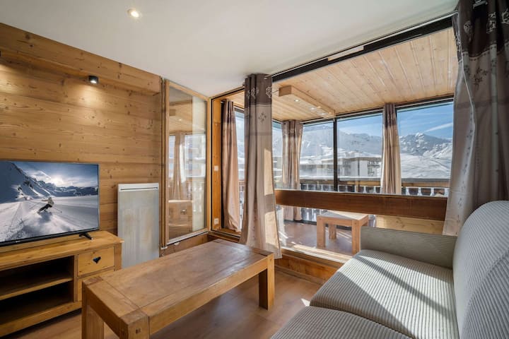 Cozy Renovated | Panoramic Mountain View Stay - Valfréjus