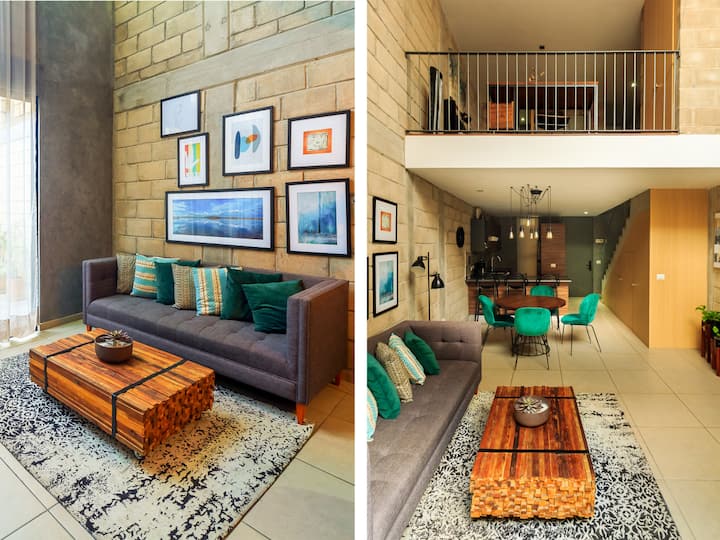 Spacious Stylish Loft W/gym & Coworking - Guadalajara