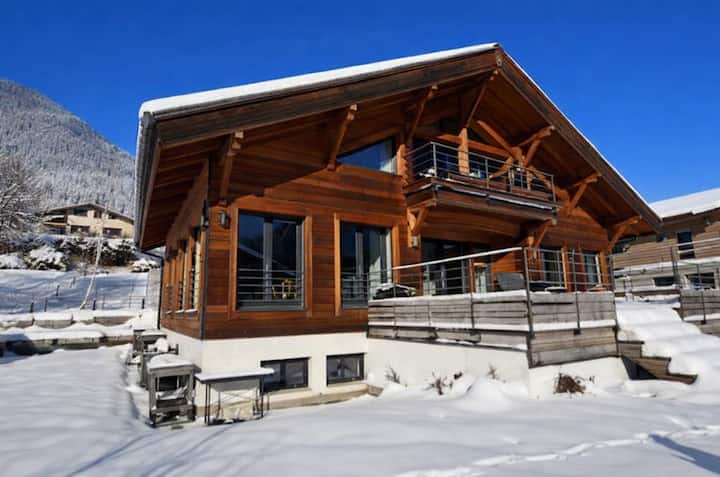 Chalet Vue Mont Blanc Avec Hammam à Chamonix - Courmayeur