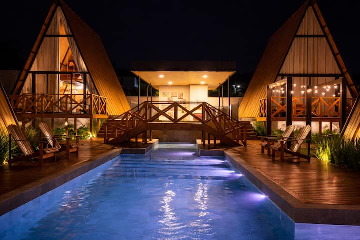 Cabana Romântica Com Hidro E Piscina Aquecida - Palhoça