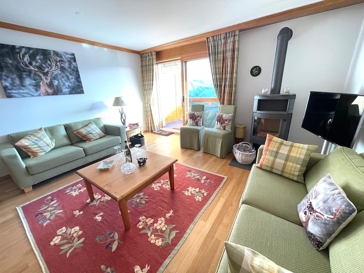 Vue Et Ambiance Montagne - Situation Privilégiée - Crans-Montana