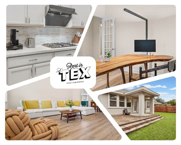 Spacious 3br Getaway W Dedicated Office | Sleeps 5 - Leander, TX