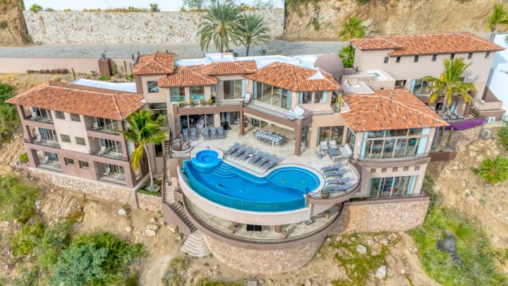 Casa Celeste-pool-ocean 10 Bedroom Sleep Up To 24! - Cabo San Lucas