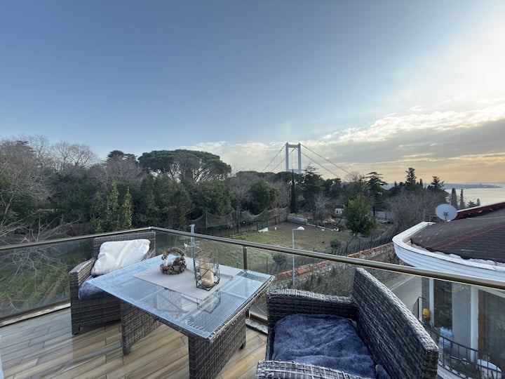 Panoramic Bosphorus View Terrace Flat - Istanbul