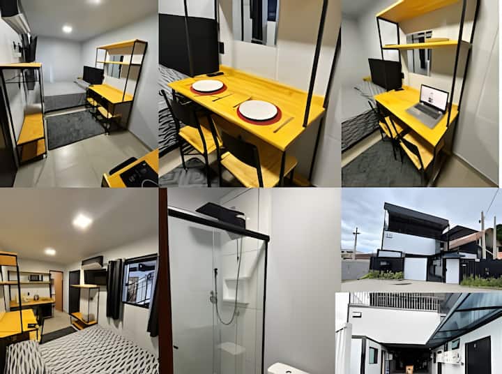 1- Kitnet Container Climatizado - São José dos Pinhais