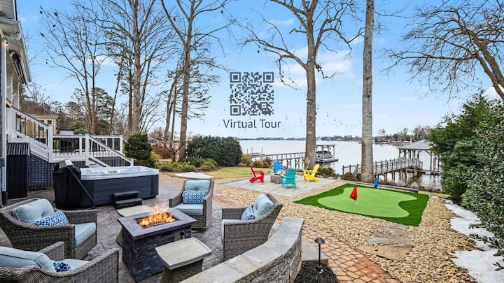 New! Lakefront-sleeps 14-hot Tub-putting Green - Denver, NC