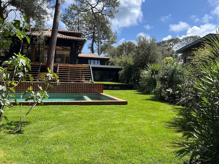 Superbe Maison Pour 12 Personnes Avec Piscine - Ca - Cap Ferret