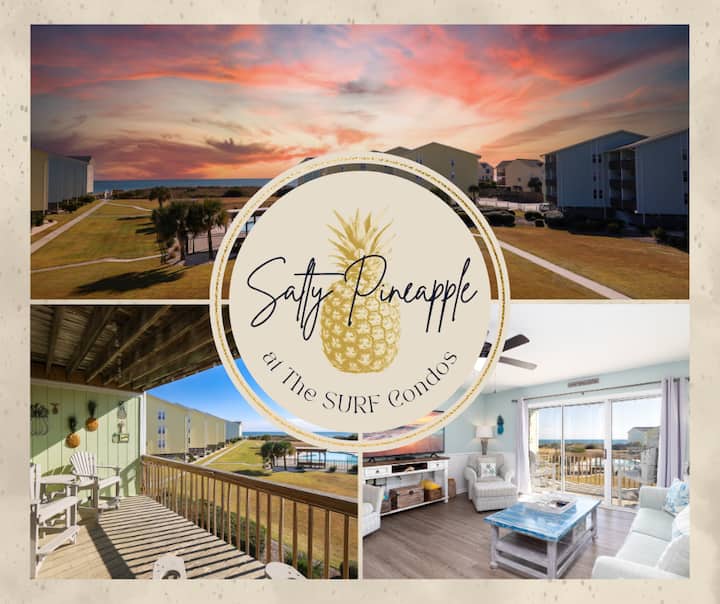 Balcony Ocean Views, Beach Access, Seasonal Pool! - Surf City, NC