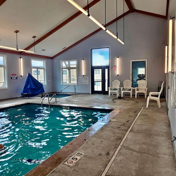 Suite au pied des pistes avec loft, piscine, salle de sport ...