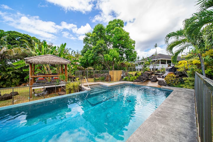 North Shore Tropical Hale By Gather W/ Pool&garden - O‘ahu, HI
