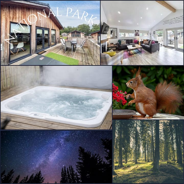 Cabin- Hot Tub Fireplace Dark Skies National Park - Northumberland