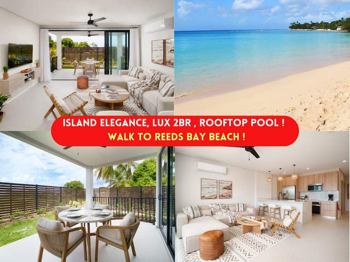 Caribbean Luxury 2br, Walk To Beach! Sky Pool Deck - Barbados