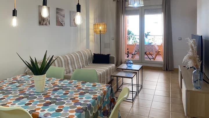 Apartamento Azul Marina Golf, Mar Y Teletrabajar - Mojácar