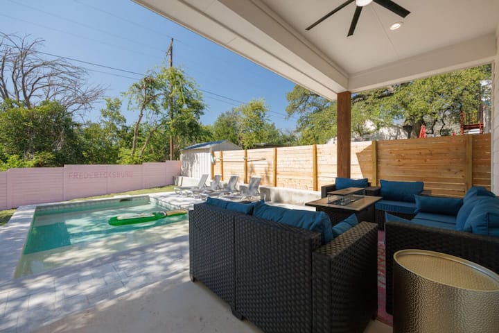 Bubbles Bungalow W/ Heated Pool And Spa - Fredericksburg