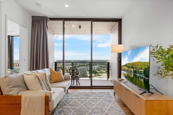 Riverview 2br Retreat At Sth Brisbane With Parking - Milton