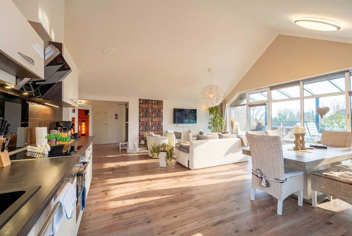 Penthouse Ammerblick - Sauna, Panorama Zentral - Edewecht