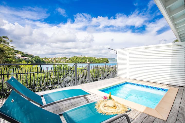 2-bedroom House – Roro Marott – Pool With Sea View - マルティニーク