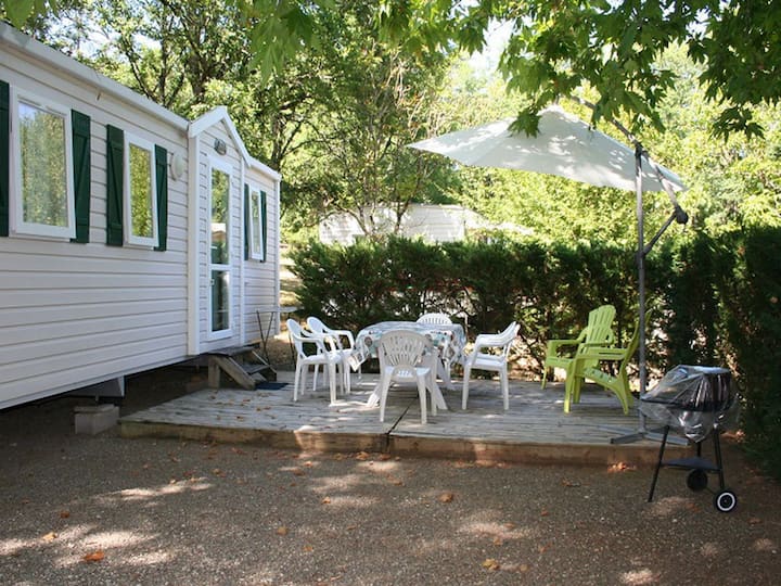 Mobil-home Avec Terrasse Au Camping De Payrac - Le Roc