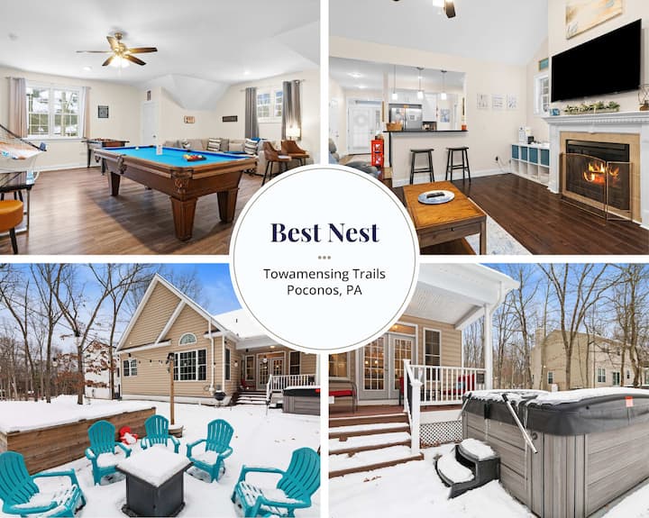 Poconos Retreat: Hot Tub, Game Room & Lake - Towamensing Trails