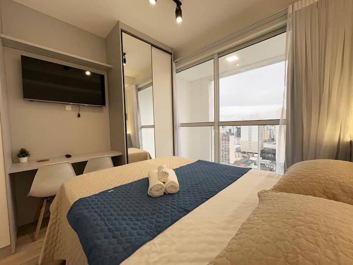 Apto 1718 Manhattan Tower Pertinho Do Shopping! - Curitiba