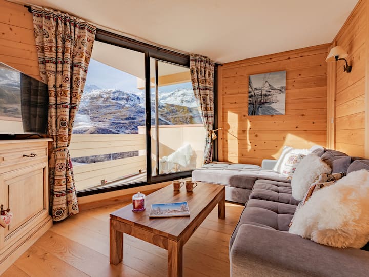 Chalet Cosy Avec Balcon Aux Belleville - Les Menuires