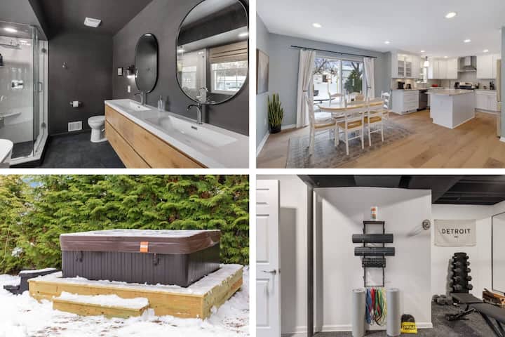 Newly Renovated 5br/3.5ba W/ Hot Tub & Fire Pit - Sterling Heights, MI
