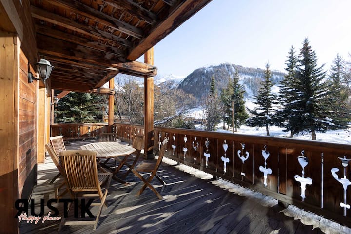 Suite Rustique Genepi Du Chalet Des Daphnés - Ski - Val-d'Isère