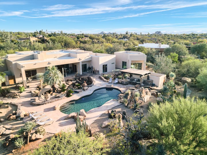 Oasis W/ Waterfall Pool, Hot Tub | Desert Cascase - Carefree, AZ
