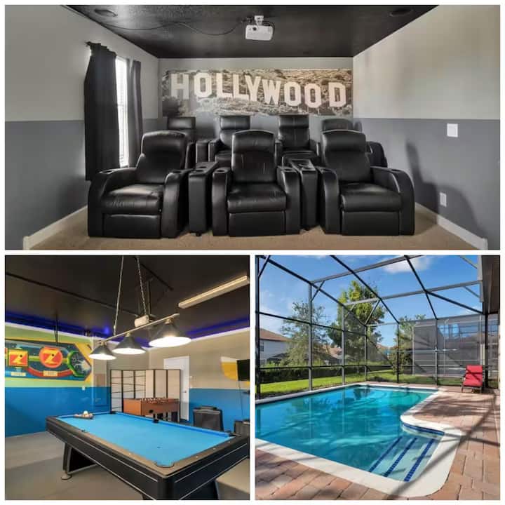 9158 Florida Feel 8bd Vacation Home - Davenport, FL