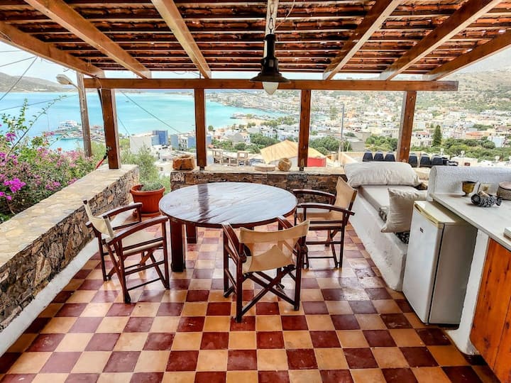 Meerblick-ferienhaus Argyro In Mavrikiano. - Elounda