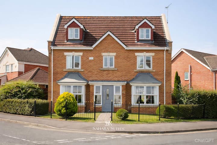 Spacious 5br Home | Principality & Utilita Arena - Cardiff