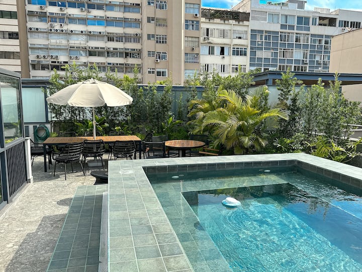 Magnifique Loft Avec Balcon Et Piscine Sur Le Toit - Ipanema