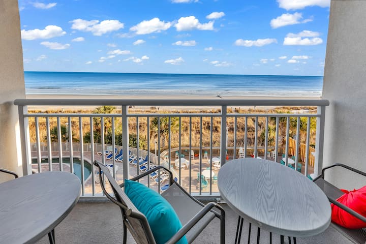 Oceanfront 4th-floor 1br | Views | Pool | Hot Tub - North Myrtle Beach