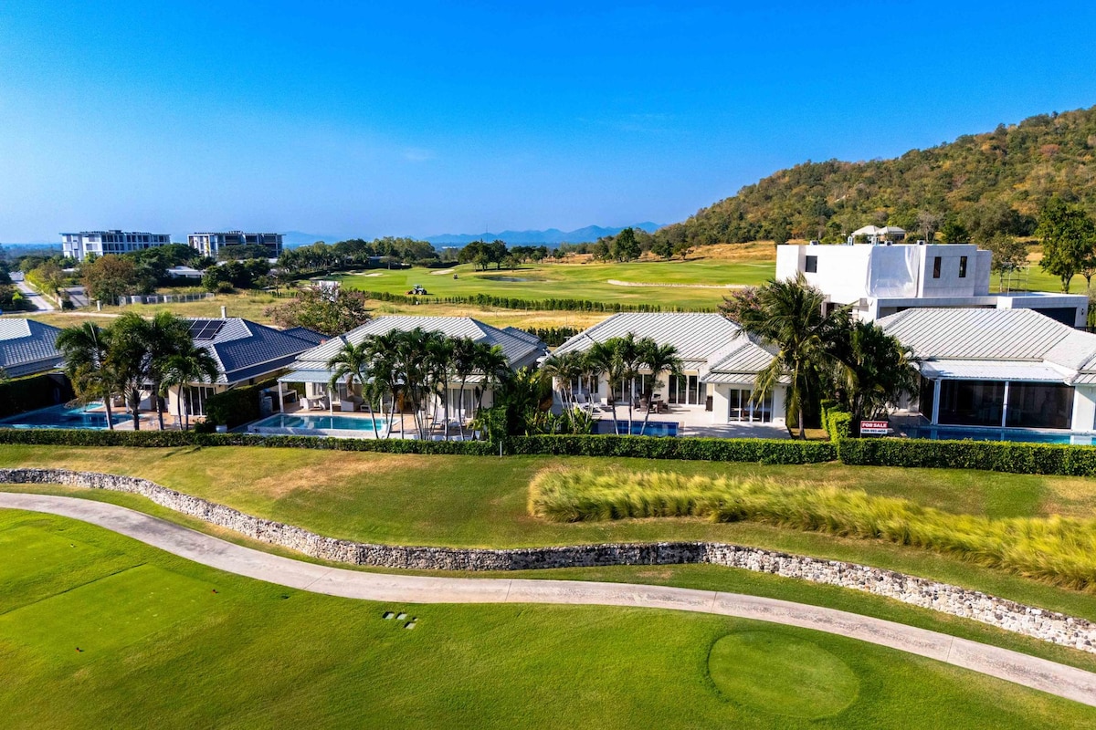 Villa con piscina junto al campo de golf Black Mountain Hua Hin (BM30 ...