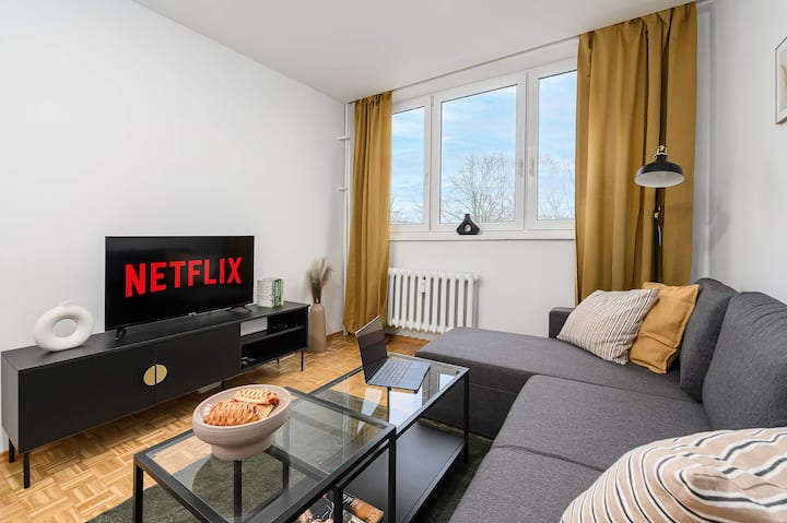 Lumina | 2br Apart Near Lazienki Park | Balcony - Varsovie