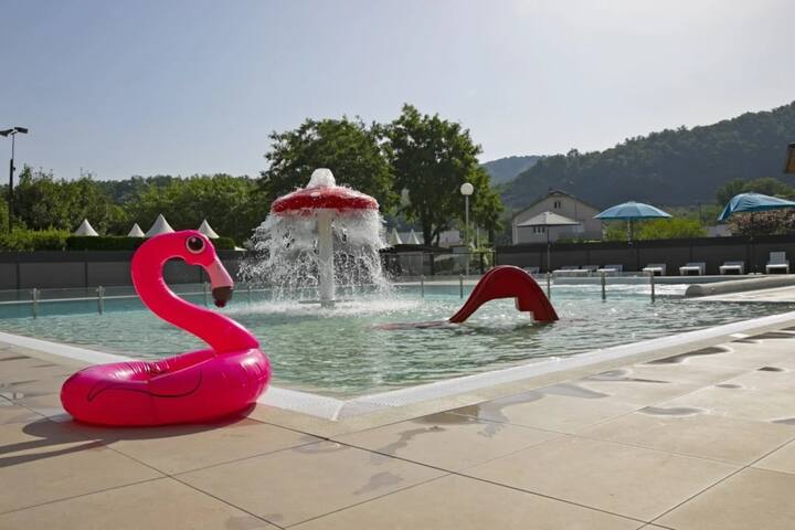 Zecamping 4* Mobil Home 27m² Piscine - Foix