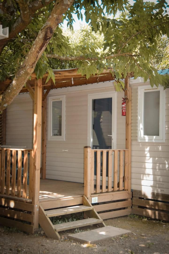 Zecamping 3* Mobil Home 24m² Piscine - Les Vans