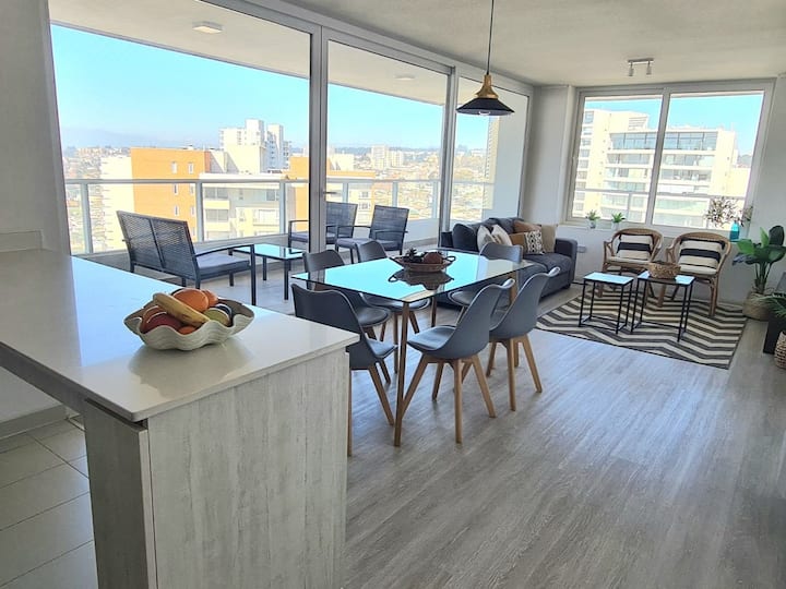 Spacious Family Apartment With Ocean View. - Concón