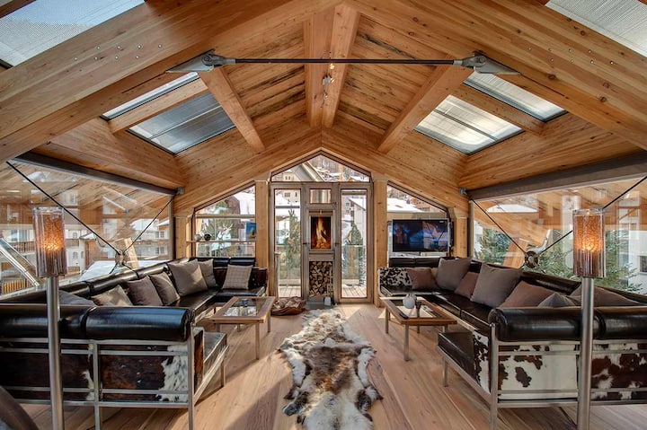 Panoramic Chalet With Outdoor Hot Tub - Zermatt