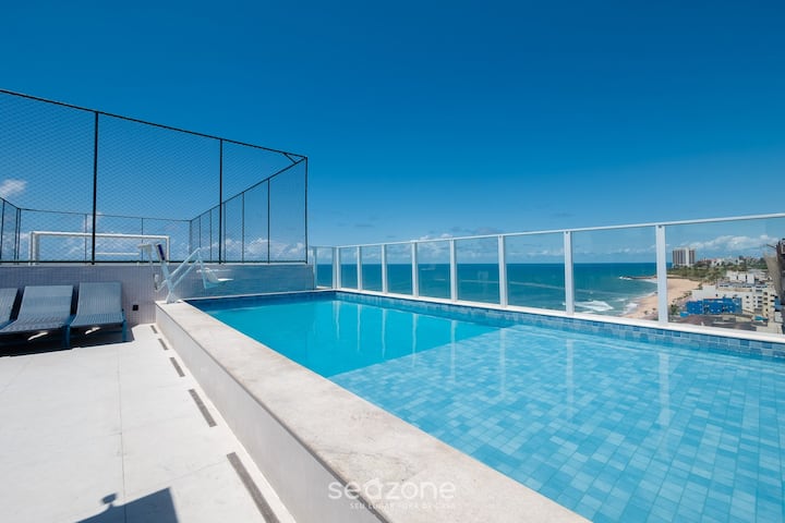 Ap W/ Ocean View 160m From The Beach Saa0907 - Salvador, Brazil