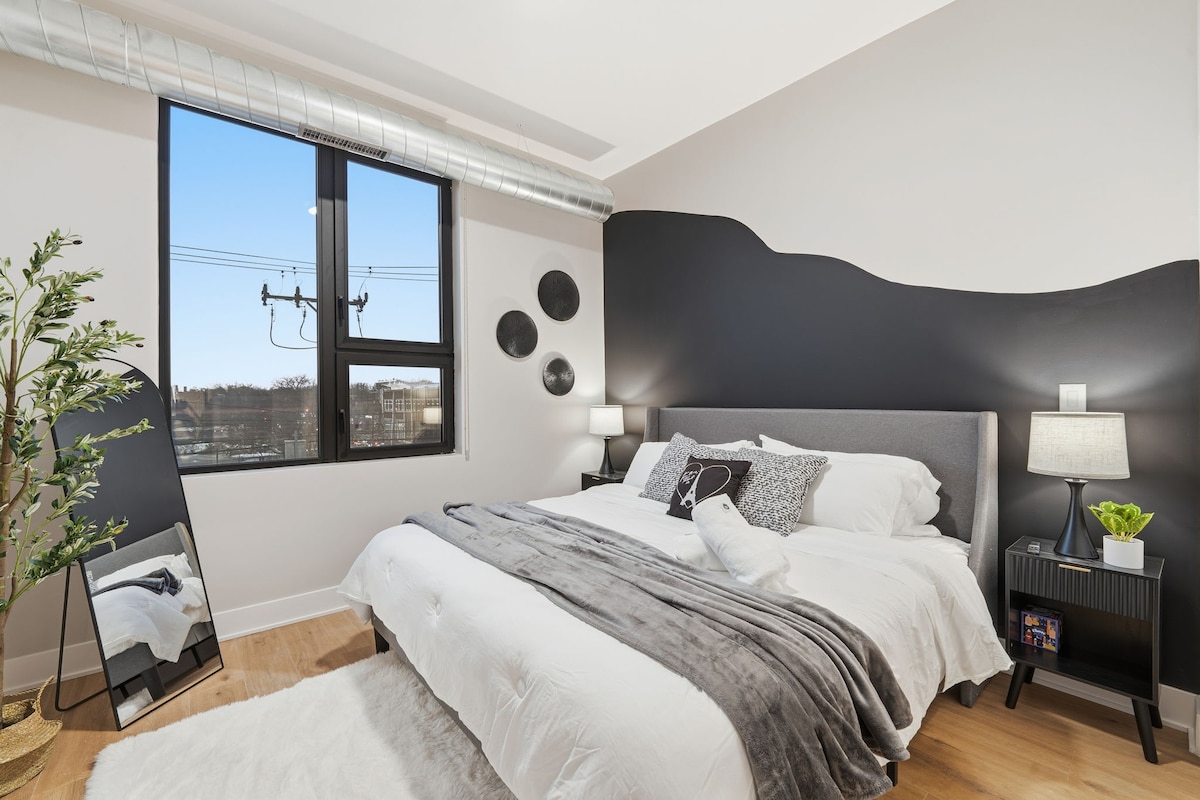 Appartement chic de 2 chambres à Edgewater : confort moderne ...