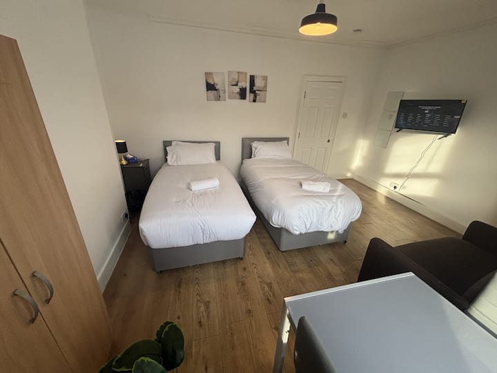 Twin-basic-salle De Bain Partagée - Londres