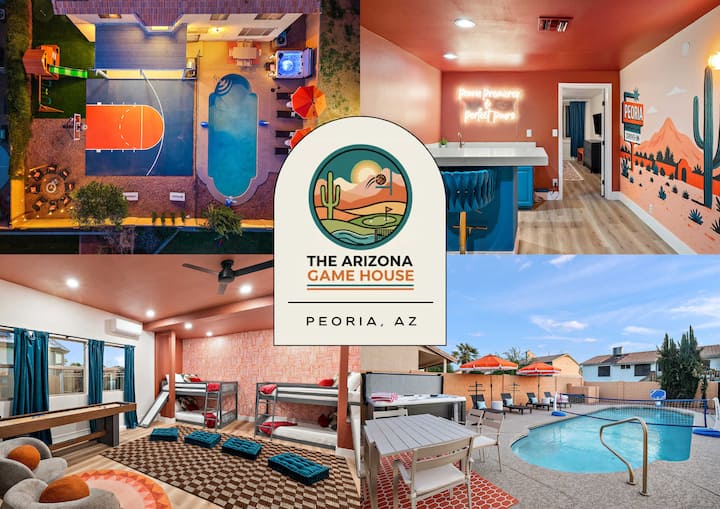 Az Game House | Sport Court - Free Pool Heating - États-Unis