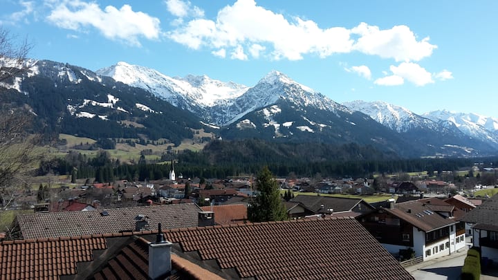 Haus "Am Sonnenbergle" 2-raum-wohnung Gipfelsicht - Fischen im Allgäu