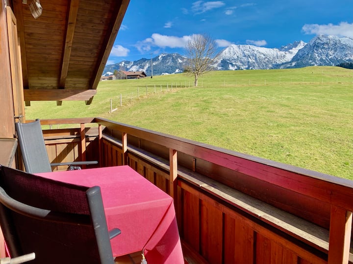 Ferienhäuser "Am Goldbach" 2-raum-wohnung Bergblic - Obermaiselstein